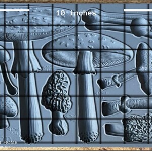 IOD Toadstool Mould * Iron Orchid Designs Mushroom Morel Forrest ...