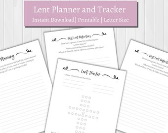 Lent Tracking - Etsy