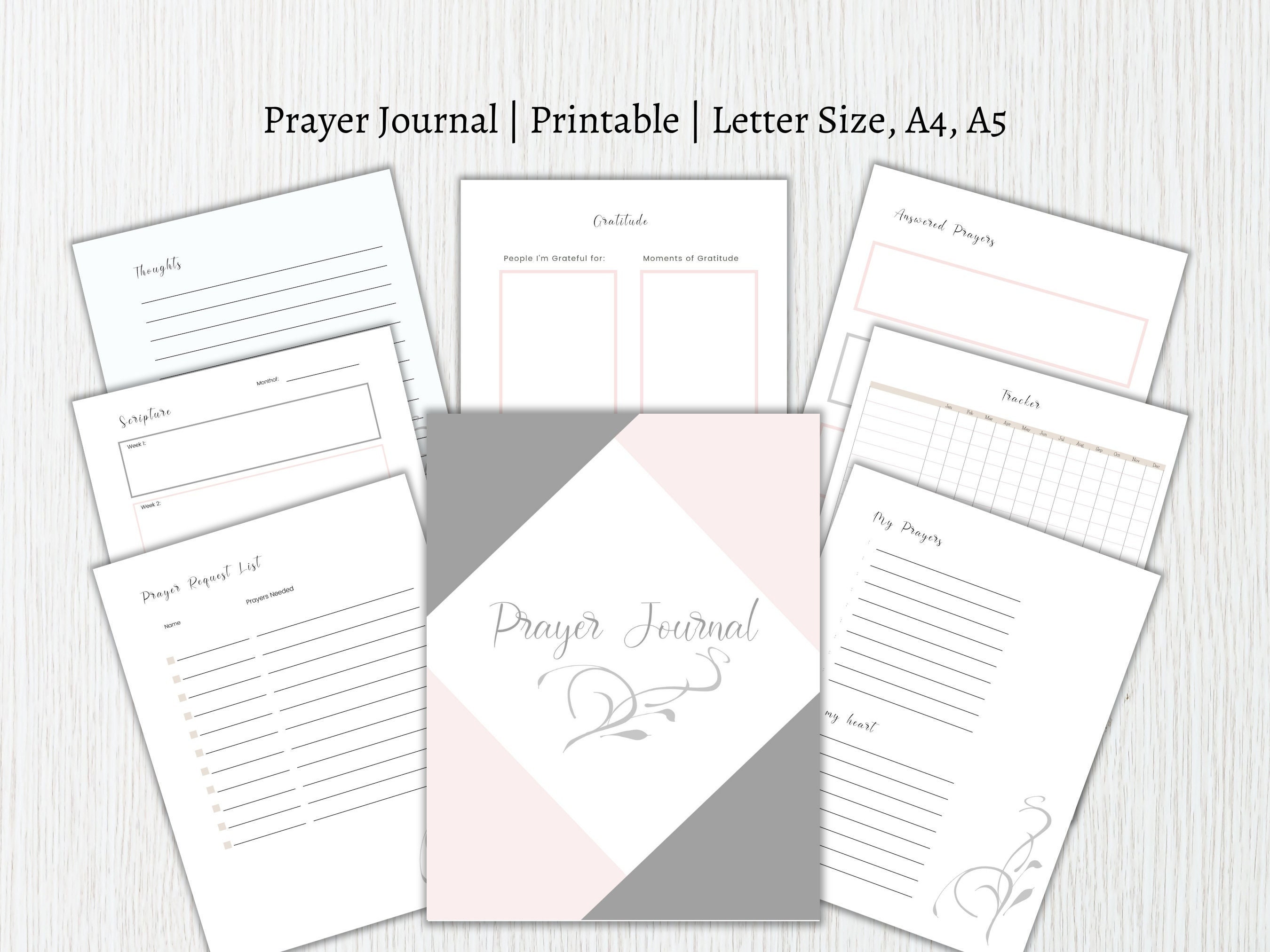 Prayer Journal Printable, Christian Prayer Tracker, Catholic Prayer ...