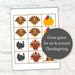 Thanksgiving Memory Game Printable, Friendsgiving, Thanksgiving Games ...