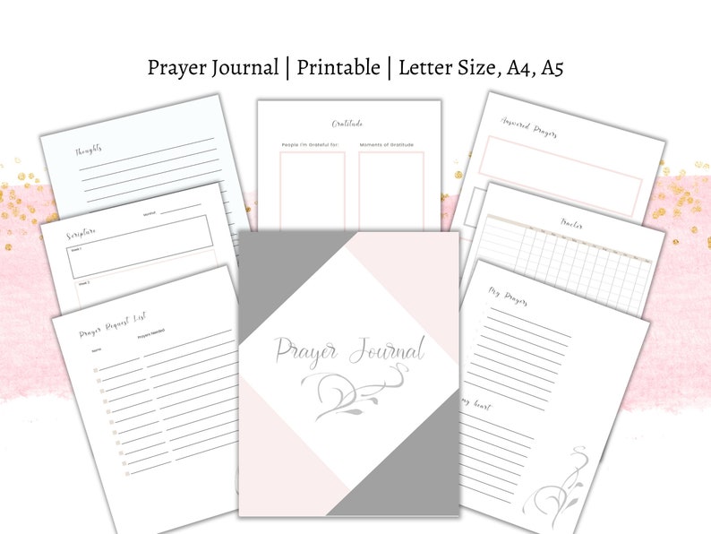 Prayer Journal Printable, Christian Prayer Tracker, Catholic Prayer ...