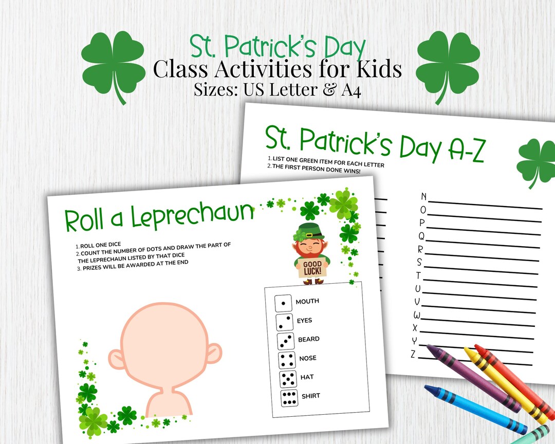 Roll a Leprechaun, St Patricks Day Classroom Activities, St Patricks ...