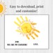 Father's Day Handprint Art Printable, Happy Father's Day, Keepsake DIY ...