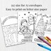 Christian Christmas Coloring Cards, Printable Coloring Christmas Cards ...