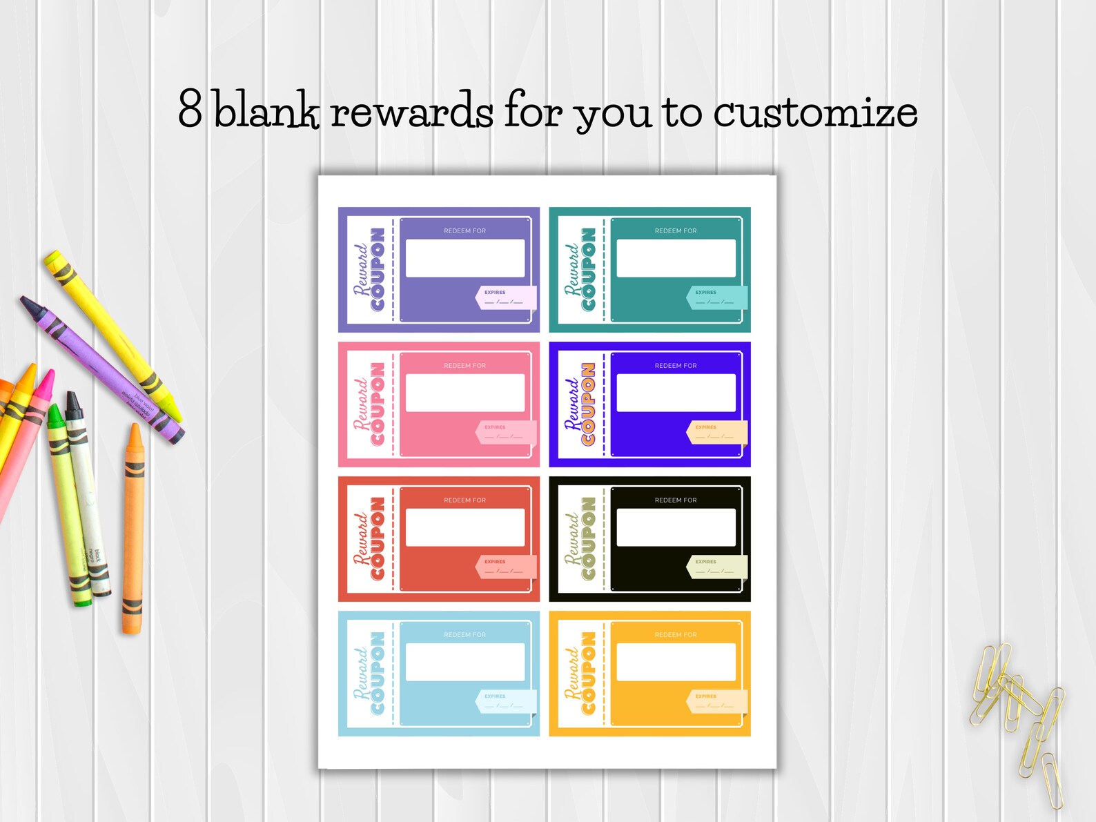 Reward Coupon Book for Kids Printable, Mom Bucks, Custom Coupon Book ...