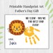 Father's Day Handprint Art Printable, Happy Father's Day, Keepsake DIY ...
