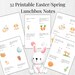 Lunch Box Notes for Kids for Spring & Easter Lunch Notes for Kids ...