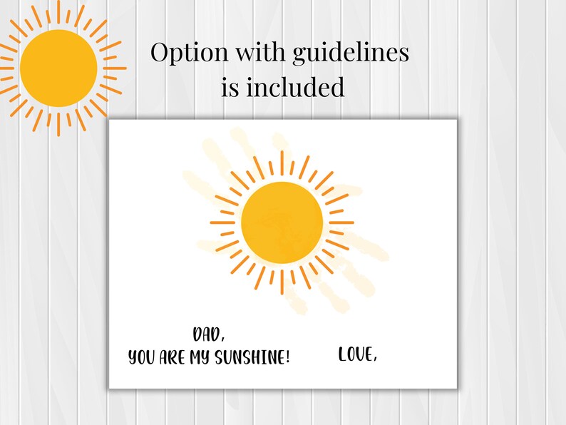 Father's Day Handprint Art Printable, Happy Father's Day, Keepsake DIY ...