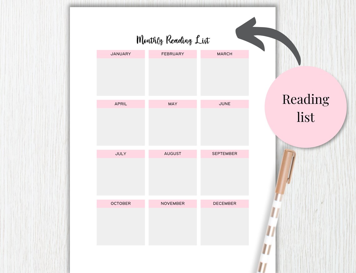 Book Tracker Printable, Reading Tracker, Book Log, 100 Books Challenge ...