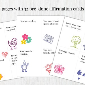 Positive Affirmation Cards for Kids, Lunch Box Notes for Kids, Lunch ...