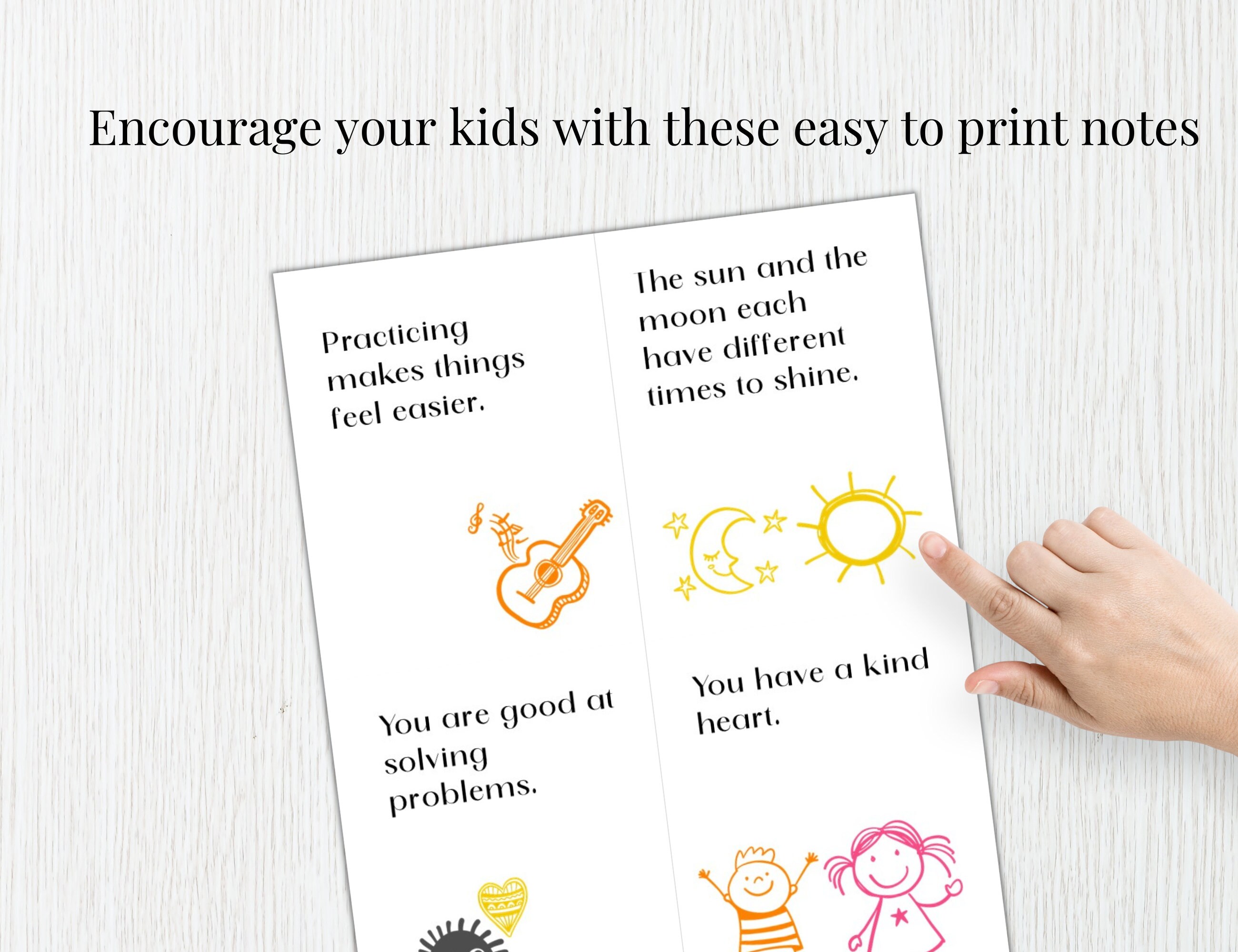 Positive Affirmation Cards for Kids, Lunch Box Notes for Kids, Lunch ...