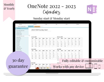 Onenote Planner 2023 - Etsy