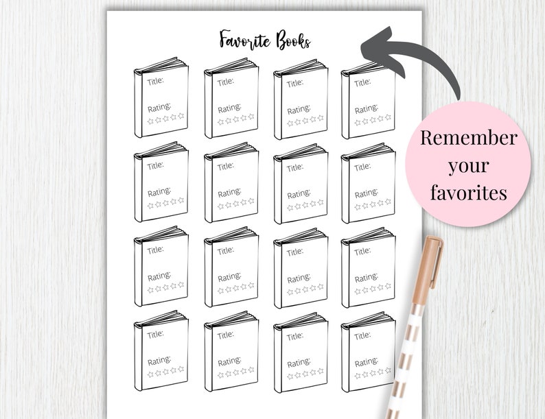 Book Tracker Printable, Reading Tracker, Book Log, 100 Books Challenge ...