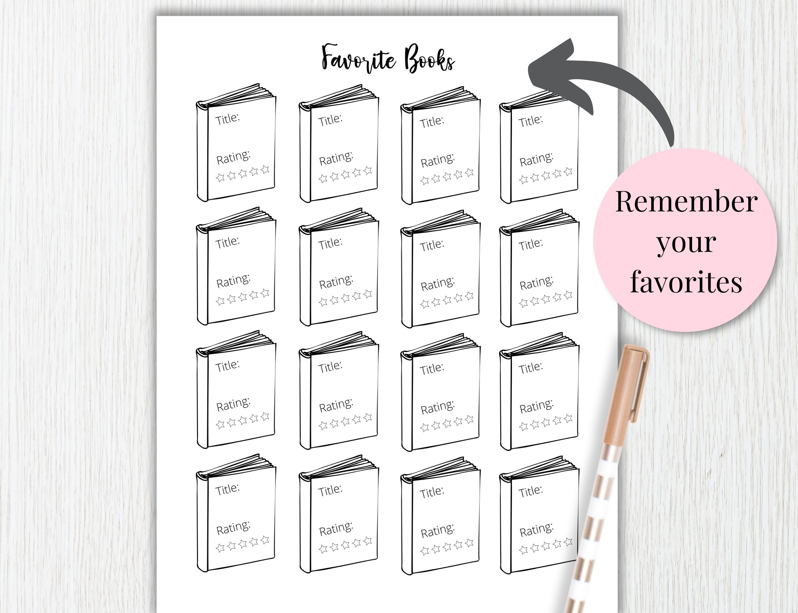 Book Tracker Printable, Reading Tracker, Book Log, 100 Books Challenge ...