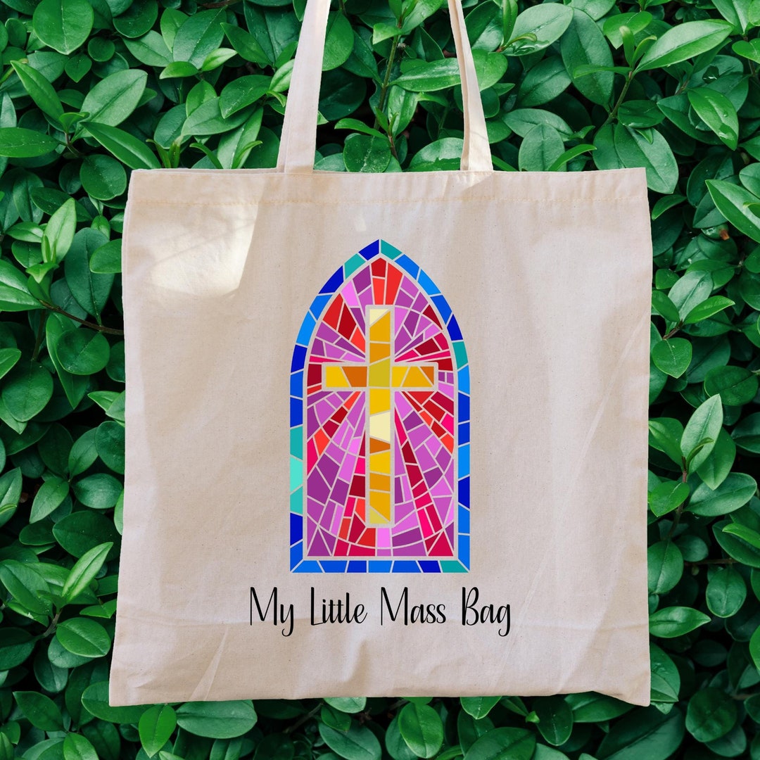 Mass Bag for Kids, My Little Mass Bag Cotton Canvas Tote Bag, Sunday ...
