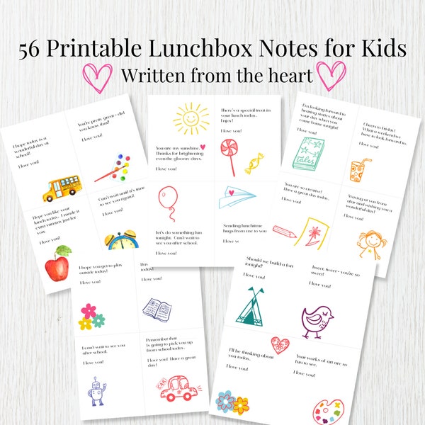 Lunch Box Cards - Etsy