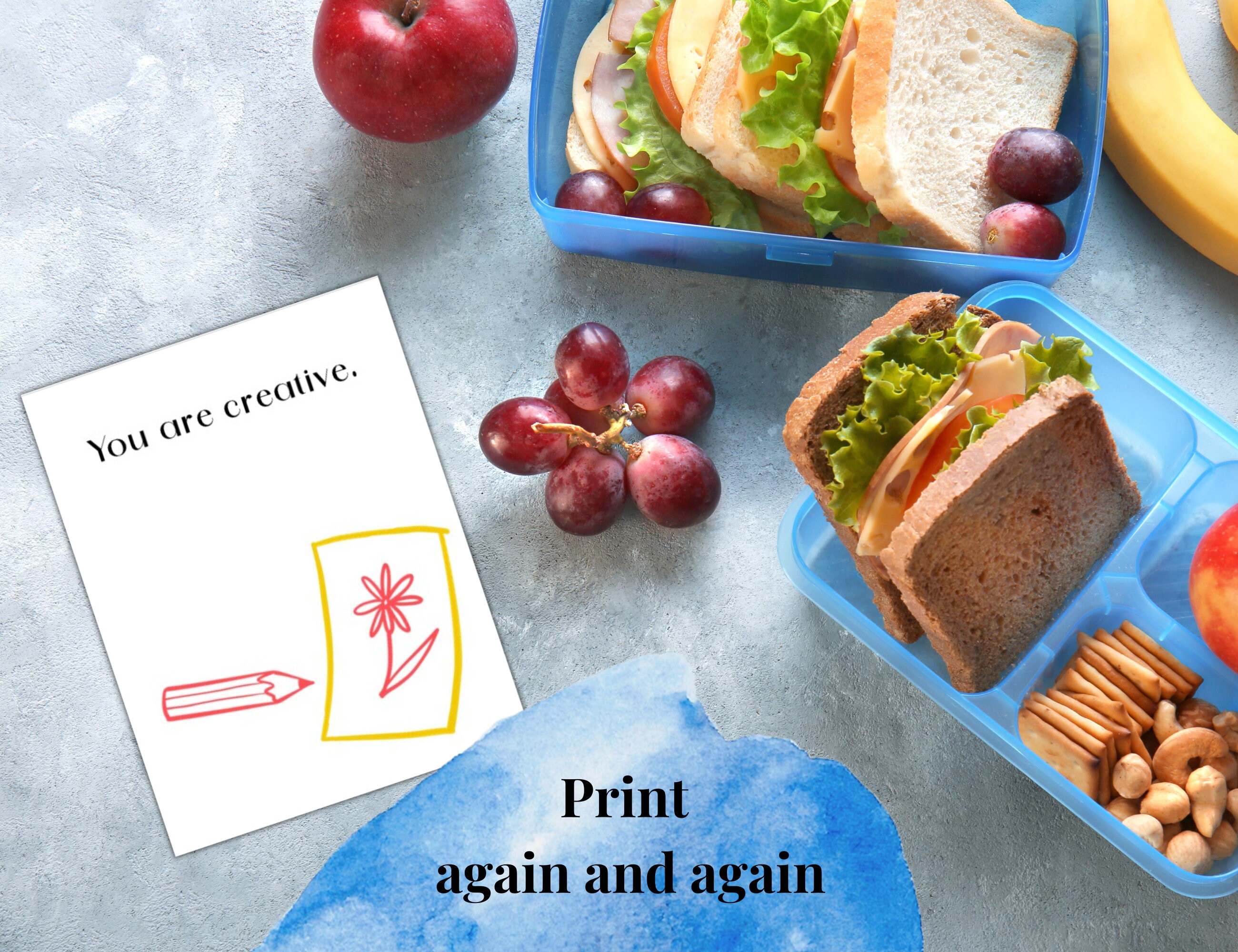 Positive Affirmation Cards for Kids, Lunch Box Notes for Kids, Lunch ...