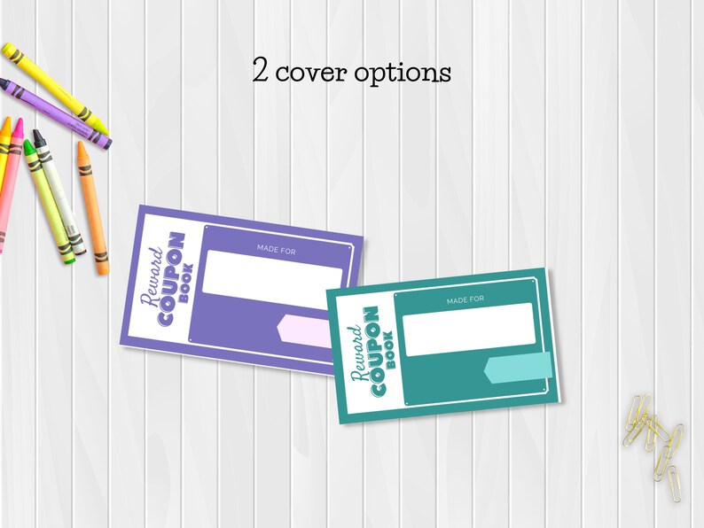 Reward Coupon Book for Kids Printable, Mom Bucks, Custom Coupon Book ...