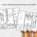 Christmas Coloring Bookmarks for Christians, Printable Sunday School ...