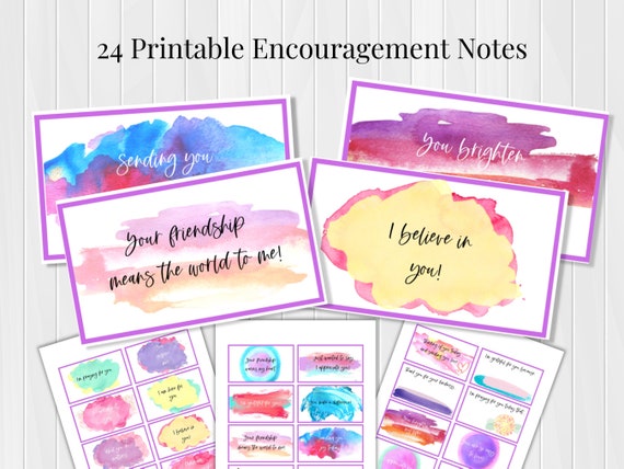 Inspirational Note Cards Printable Encouragement Cards - Etsy