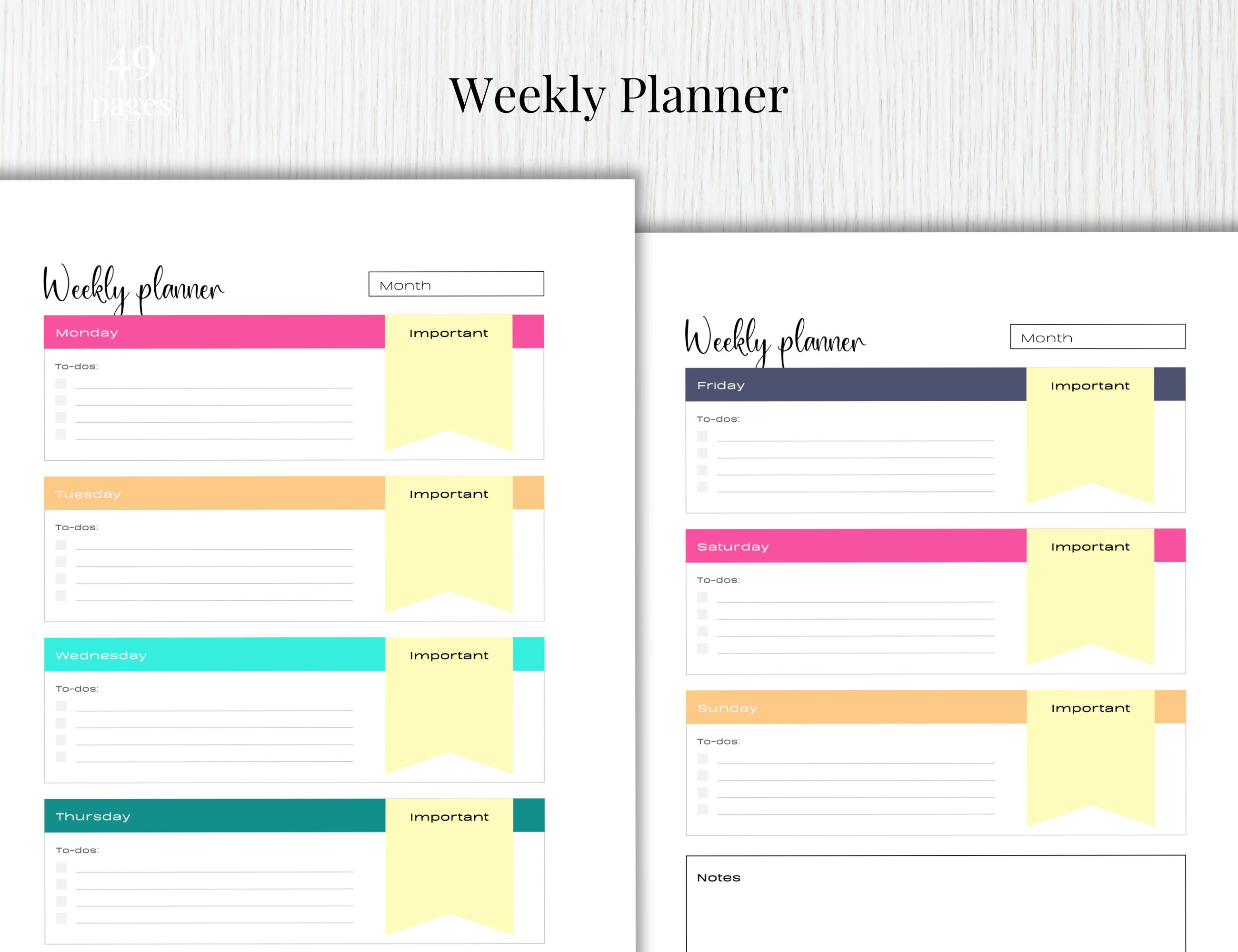 Homeschool Planner Printable Undated, Homeschool Schedule, Lesson ...