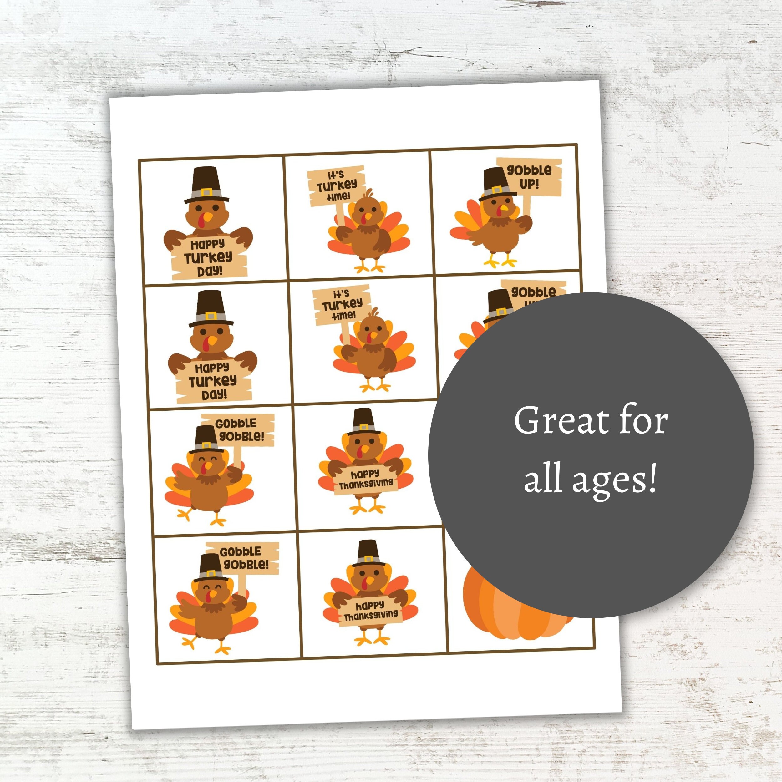 Thanksgiving Memory Game Printable, Friendsgiving, Thanksgiving Games ...