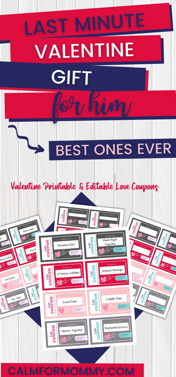 Love Coupons Love Coupon Book Custom Coupon Book Valentine's Day ...