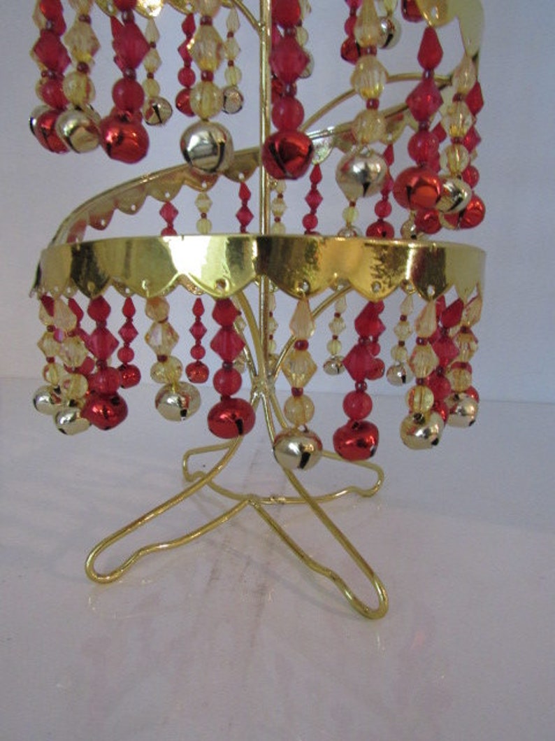 Jingle Bells Table Top Metal Gold Wire Spiral Christmas Tree 24" H - Etsy