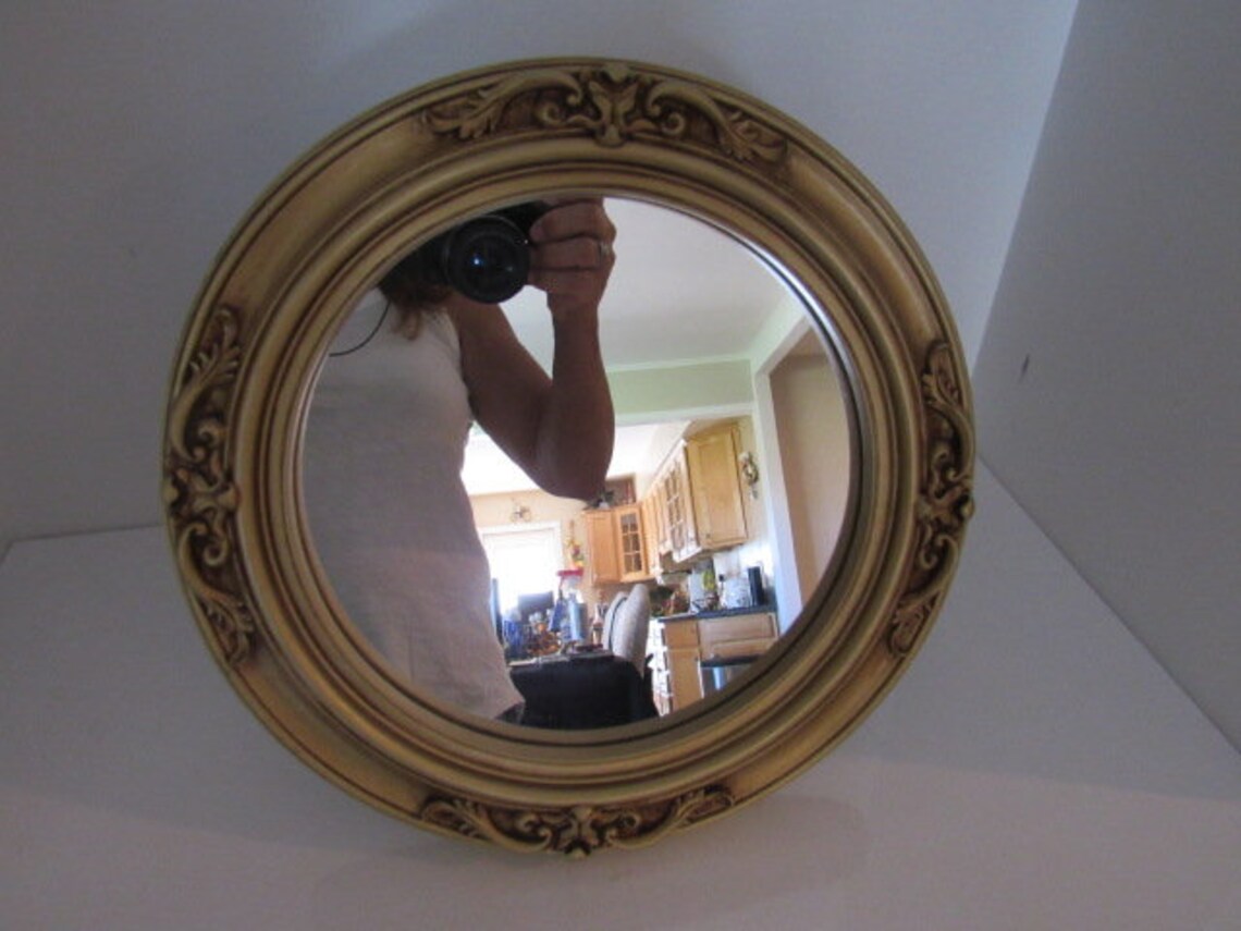 Ornate Gold Frame 12" Wall Hanging /table Stand MIRROR Inside 8.5" - Etsy