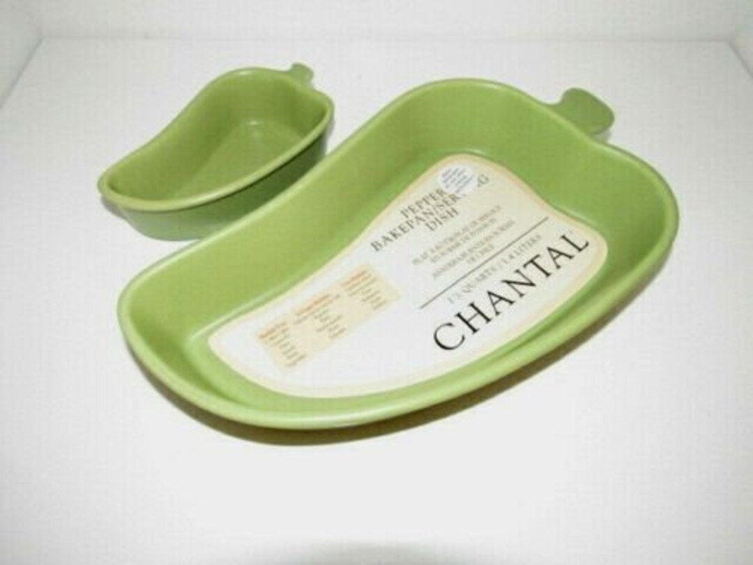 Chantal Bakeware Mexican Style Chili Pepper Sharper Dish Set of 2 - Etsy