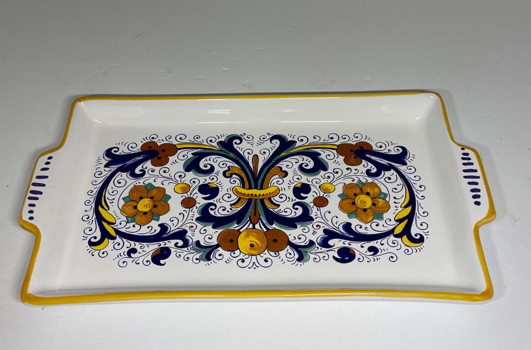 Deruta Platter / Tray Sur La Table 11 X 6 - Etsy