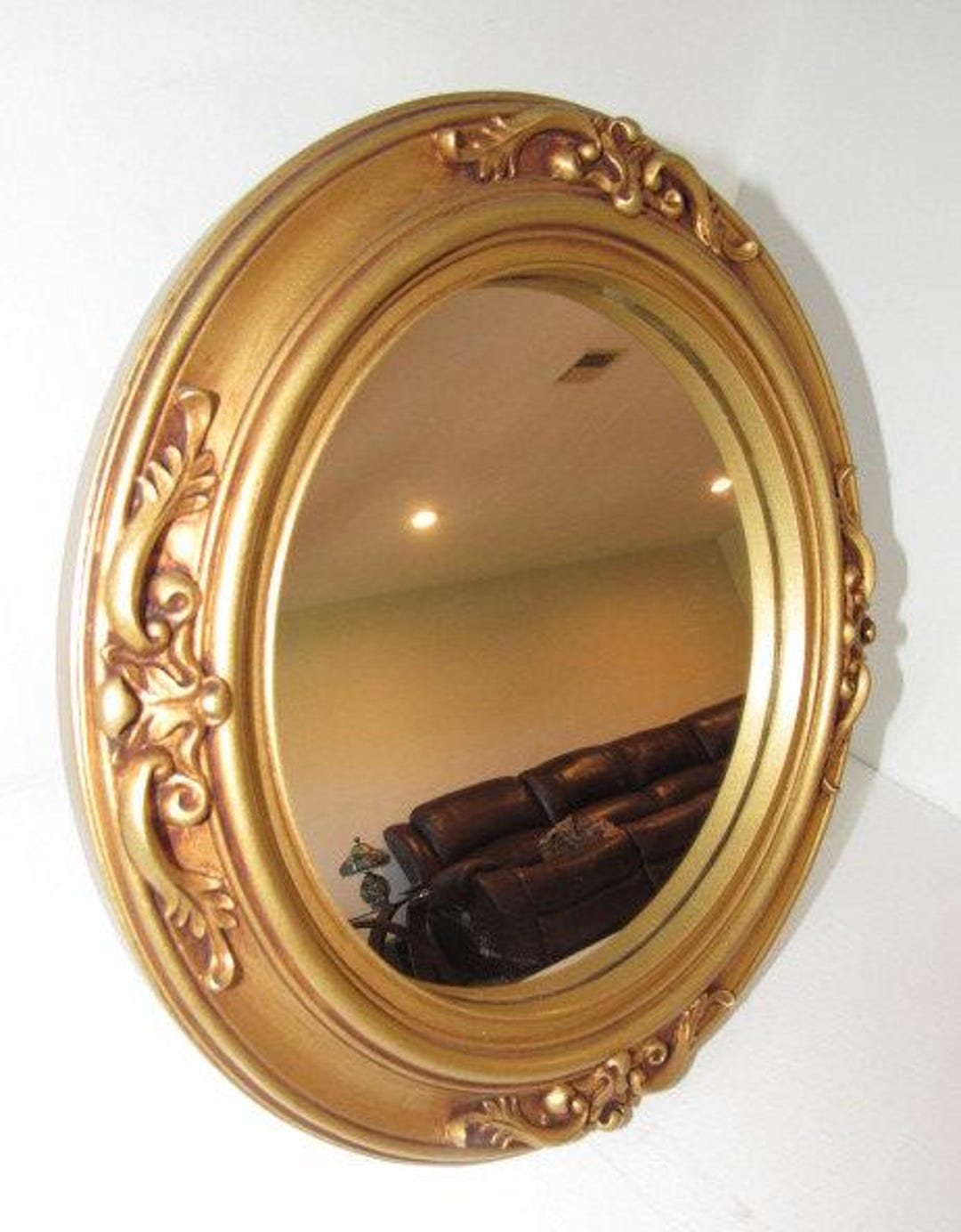 Ornate Gold Frame 12" Wall Hanging /table Stand MIRROR Inside 8.5" - Etsy