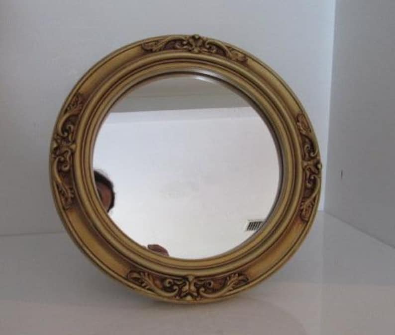 Ornate Gold Frame 12" Wall Hanging /table Stand MIRROR Inside 8.5" - Etsy