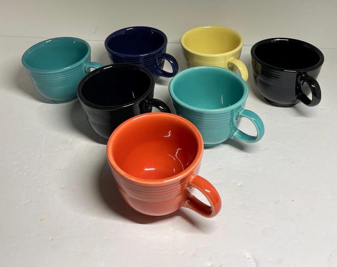 Fiestaware Fiesta Ware Coffee Tea Cups Mugs (set of 7) - Etsy