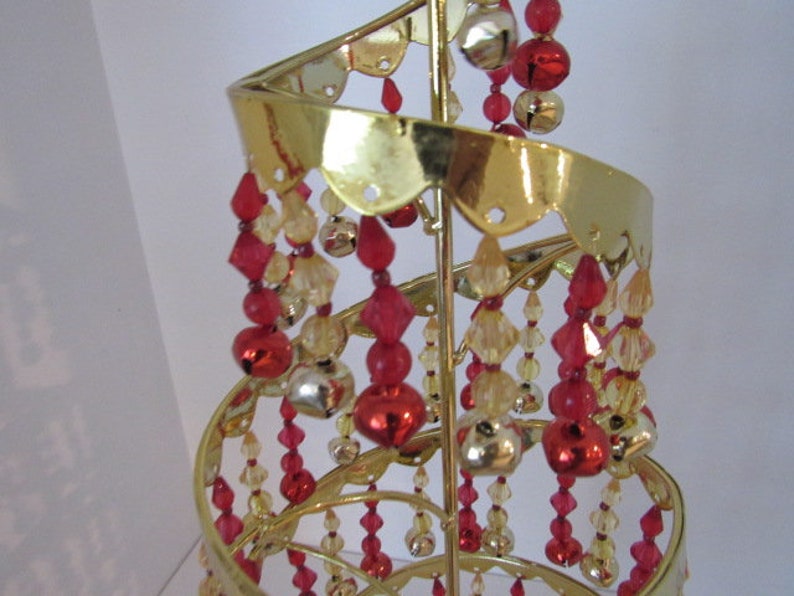 Jingle Bells Table Top Metal Gold Wire Spiral Christmas Tree 24 H - Etsy