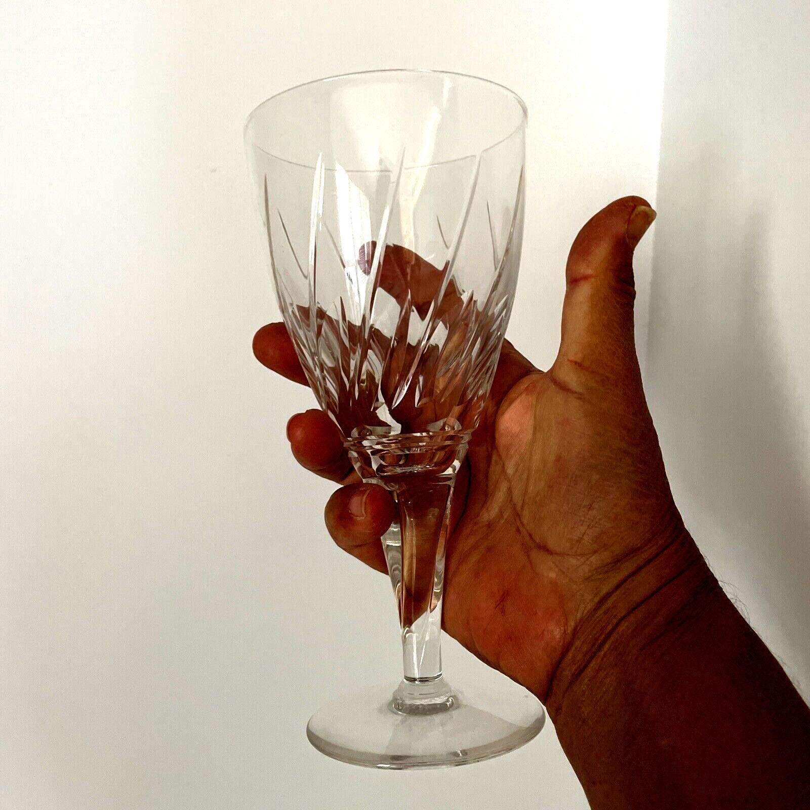 Stuart England Claridge Crystal Wine Goblets Glasses Set of 6 - Etsy