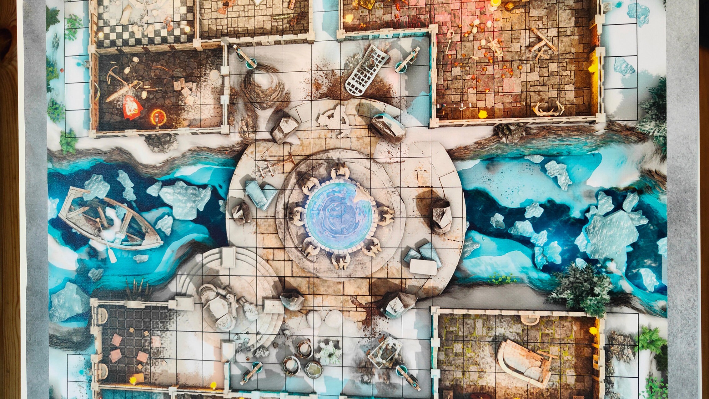 Custom Heroquest Board Game Mat, RPG Playmat, Dungeon and Dragons ...