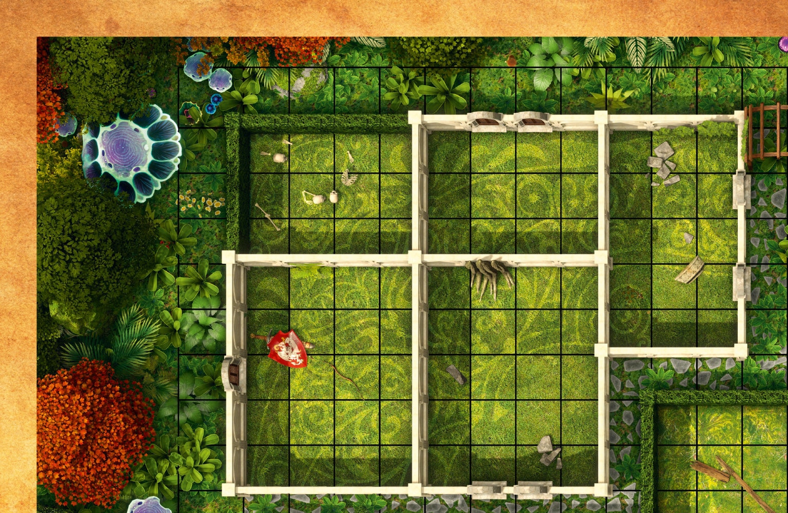 Custom Heroquest Board Game Mat, RPG Playmat, Dungeon and Dragons ...