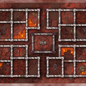 THICK WALLS Heroquest Mat - Playmat Custom, Dnd Battle Map for Tabletop ...