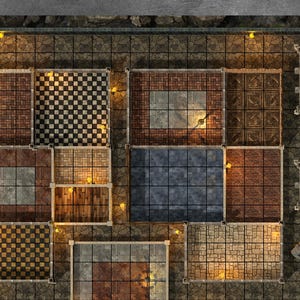 Heroquest Board Game Mat - Dungeon Maze 2 Custom Dnd RPG Battle Map for ...