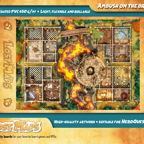 Heroquest Playmat - Etsy