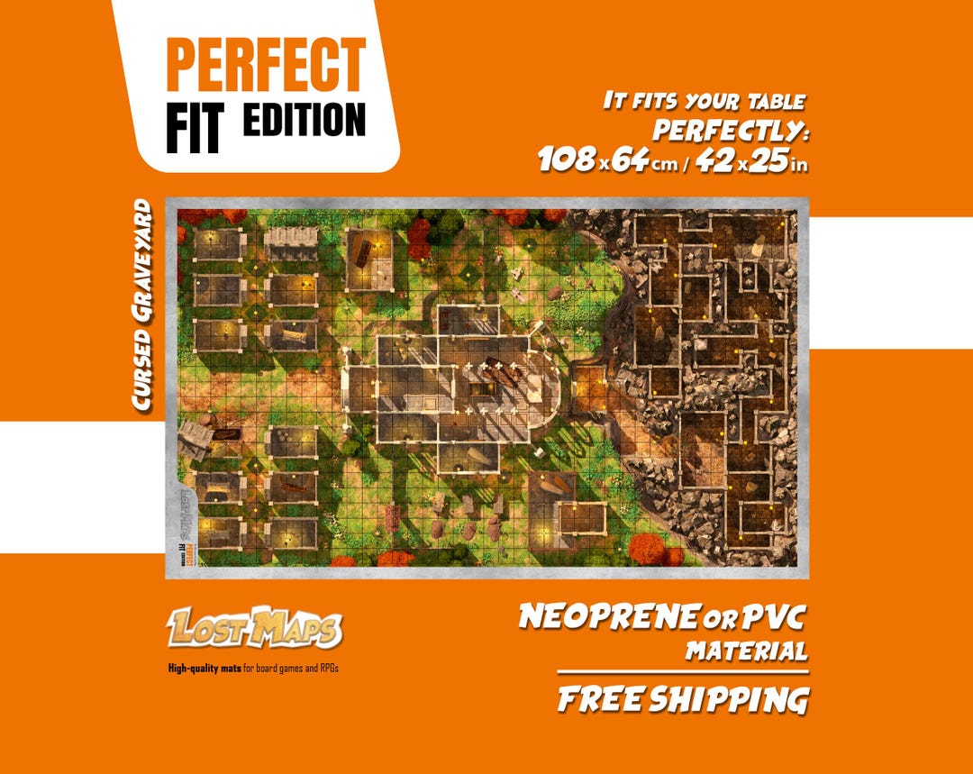 Heroquest Mat - Playmat Custom, Dnd Battle Map for Tabletop Gaming ...