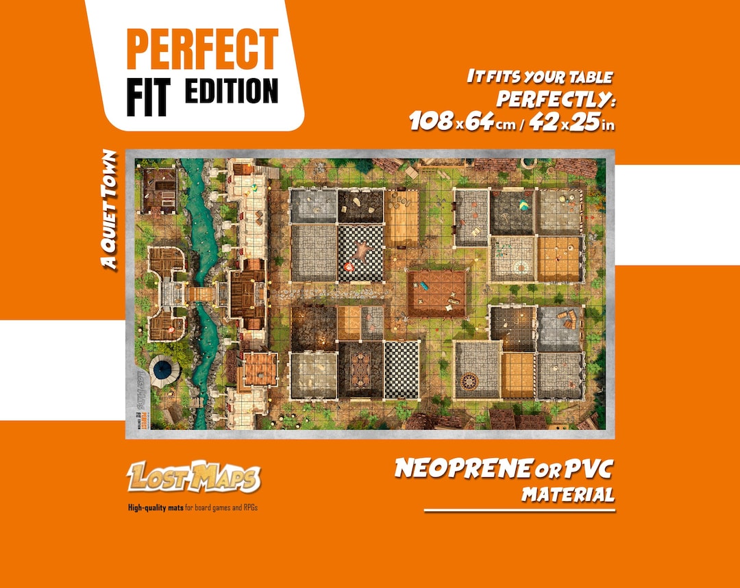 Heroquest Mat - Playmat Custom, Dnd Battle Map for Tabletop Gaming ...