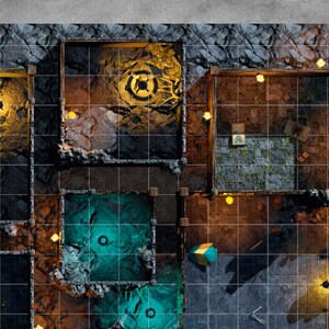 Custom Heroquest Board Game Mat, RPG Playmat, Dungeon and Dragons ...