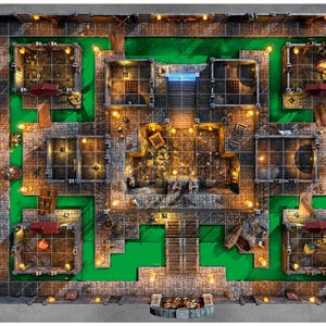 Heroquest Mat - Playmat Custom, Dnd Battle Map for Tabletop Gaming ...