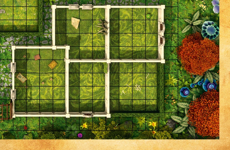 Custom Heroquest Board Game Mat, RPG Playmat, Dungeon and Dragons ...