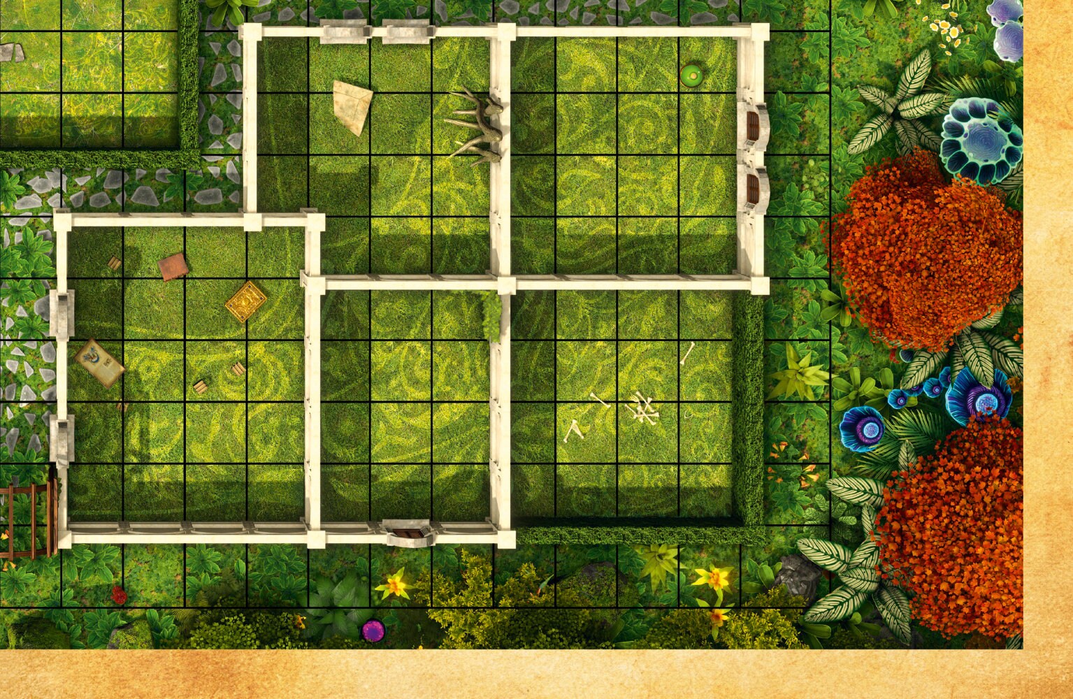 Custom Heroquest Board Game Mat, RPG Playmat, Dungeon and Dragons ...