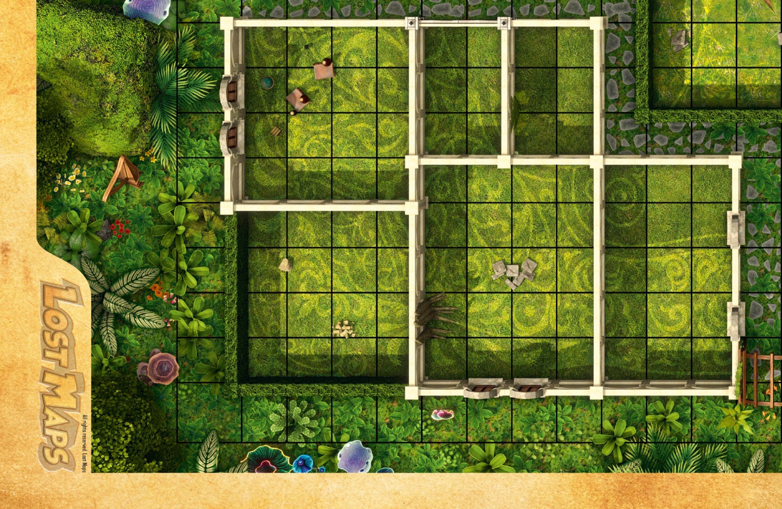 Custom Heroquest Board Game Mat, RPG Playmat, Dungeon and Dragons ...