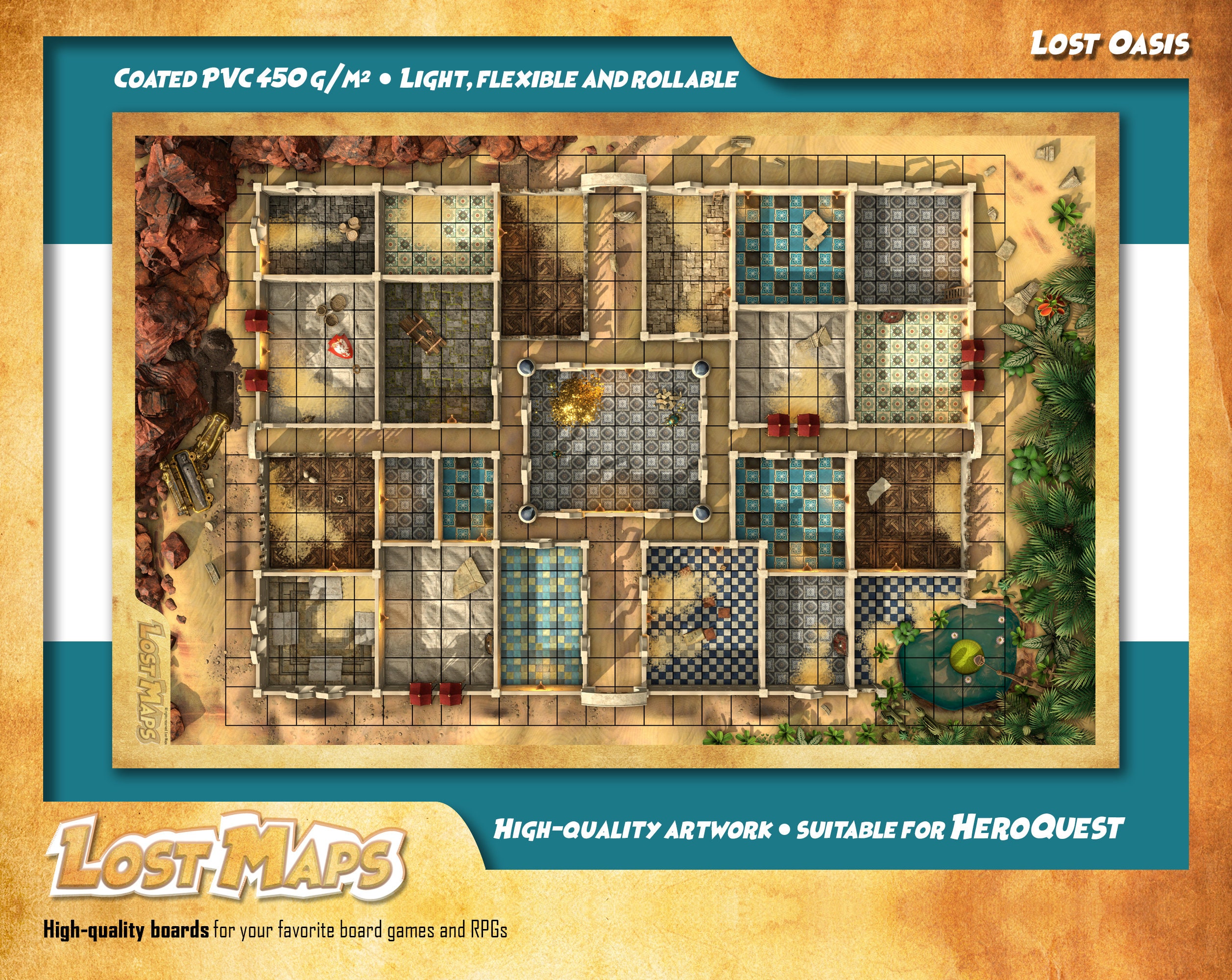 Heroquest. Mat for Heroquest Board Game or Any Role-playing Game. Game ...