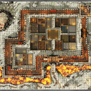 Heroquest Mat - Playmat Custom, Dnd Battle Map for Tabletop Gaming ...